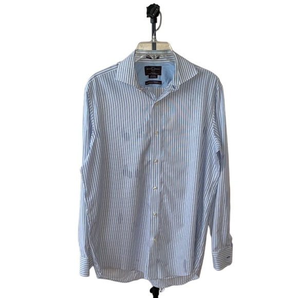 Black Brown 1826 | Shirts | Mens Black Brown 826 Blue White Button Down ...